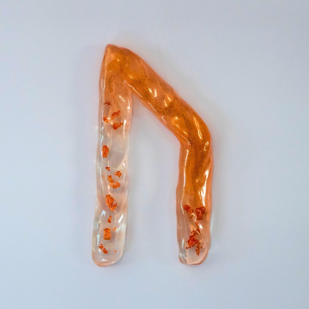 URUZ Rune Wall Art – Norse Resin Decor, Elder Futhark Talisman for ...