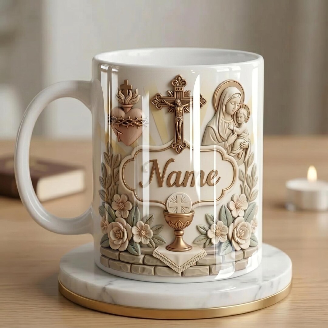 Personalized Christian Mug, Custom Faith Coffee Cup, Bible Verse Gift ...