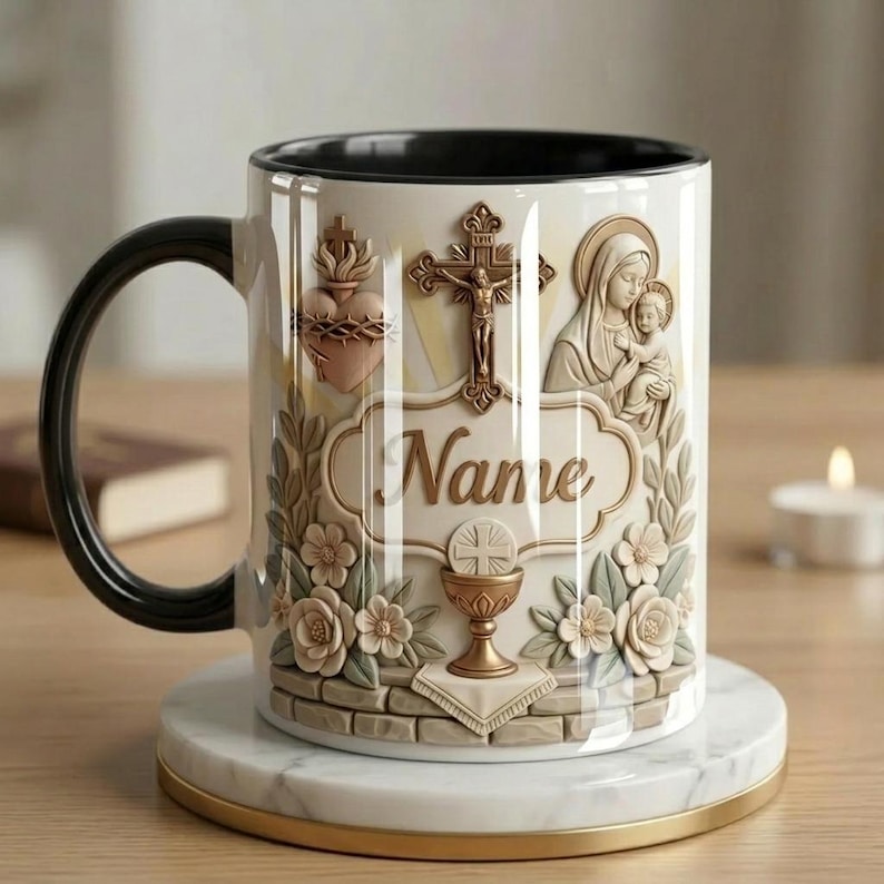 Personalized Christian Mug, Custom Faith Coffee Cup, Bible Verse Gift ...