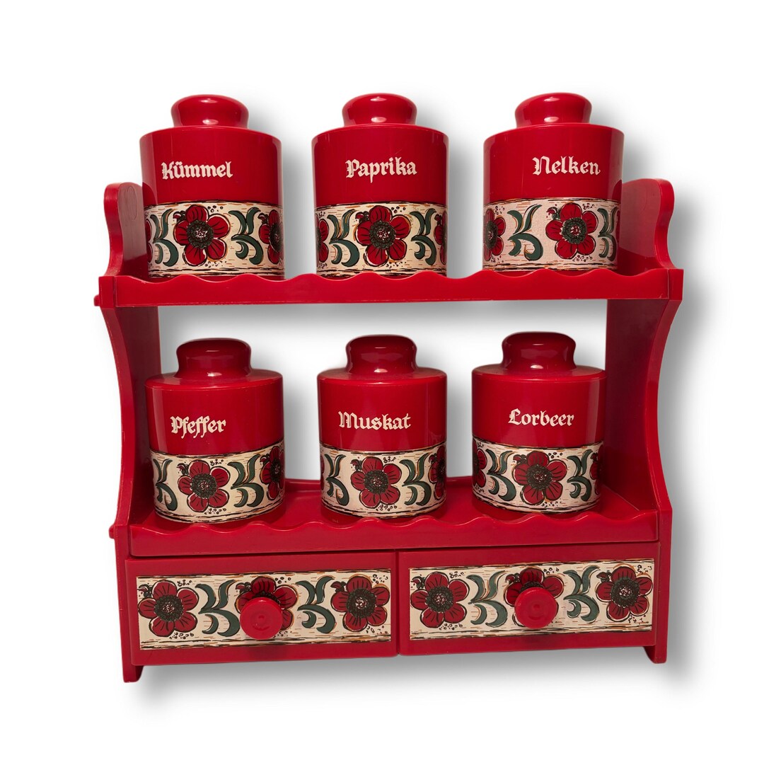 Small Retro Spice Rack From the Seventies - Etsy