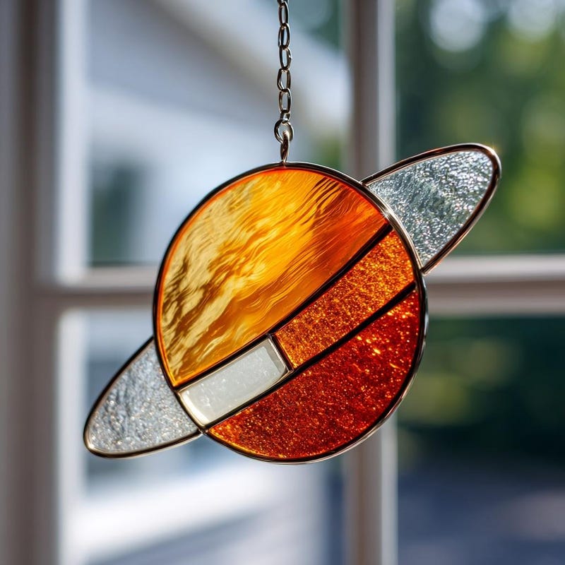 Stained Glass Planet - Etsy