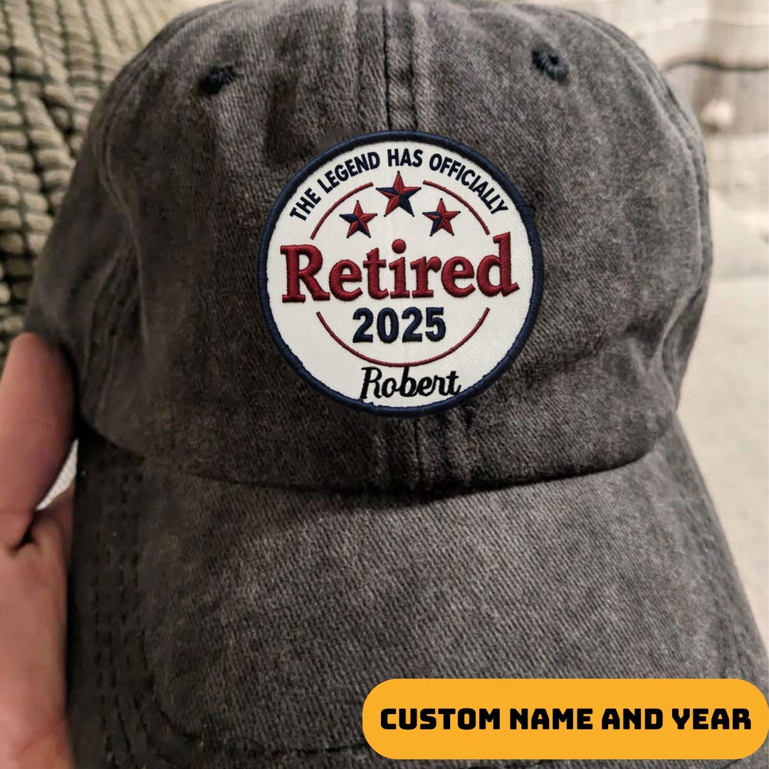 Embroidered Retirement Hat 2025 Not My Problem Anymore Funny Retirement ...