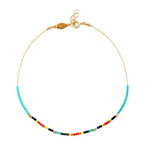 Dainty Beaded Anklet, Native Ankle Bracelet, Seed Bead Jewelry ...