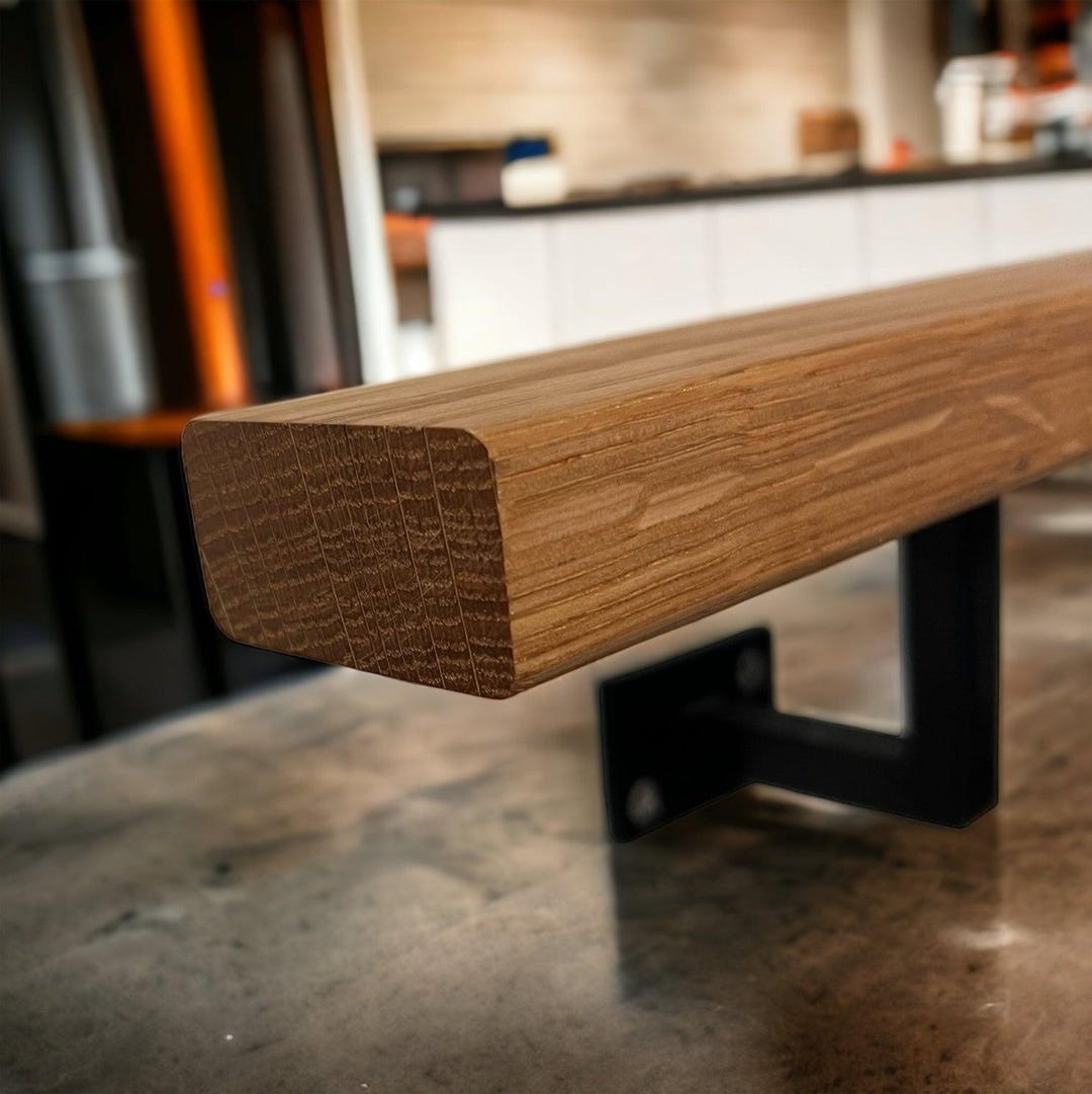Handrail Black & Oak Rectangle - Etsy