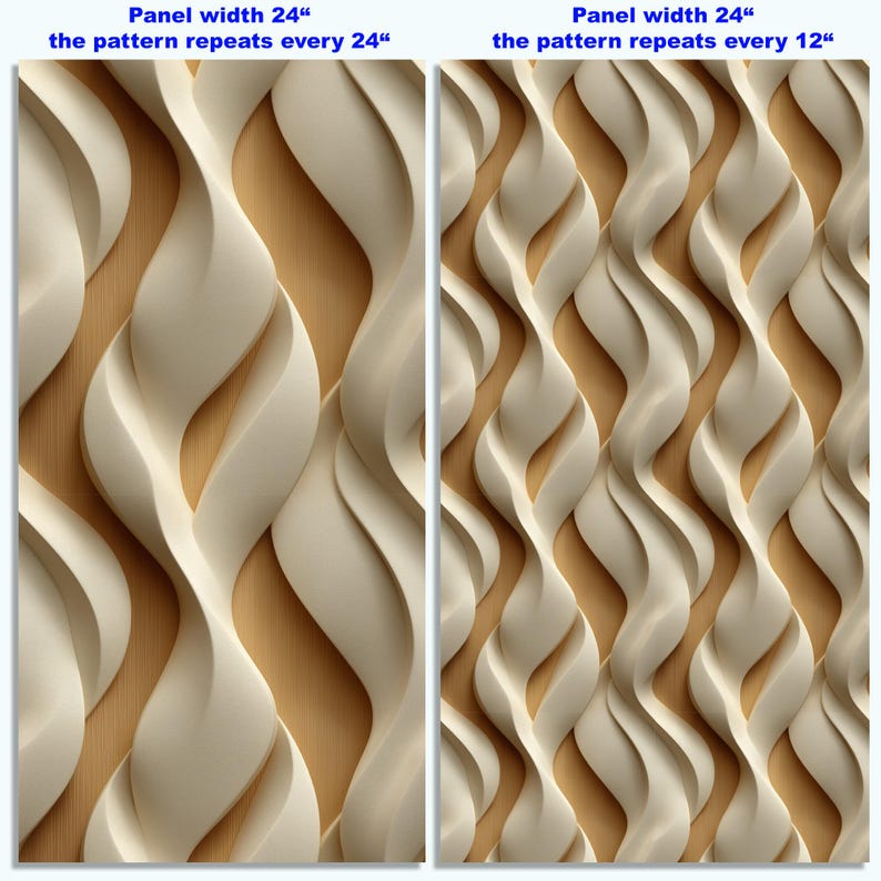 Beige 3D Wave Wallpaper, Modern Abstract Peel and Stick - Etsy