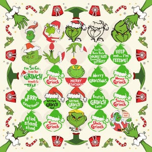 Grinch Christmas SVG Bundle | Funny Holiday Quotes for Shirts, Mugs and ...
