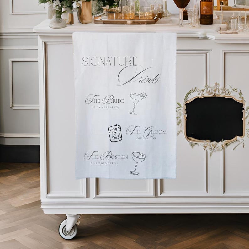Linen Bar Sign Wedding, Bridal Shower, Engagement and Event Fabric ...