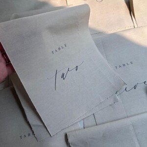 Linen Table Numbers Sign Wedding, Bridal Shower, Engagement and Event ...