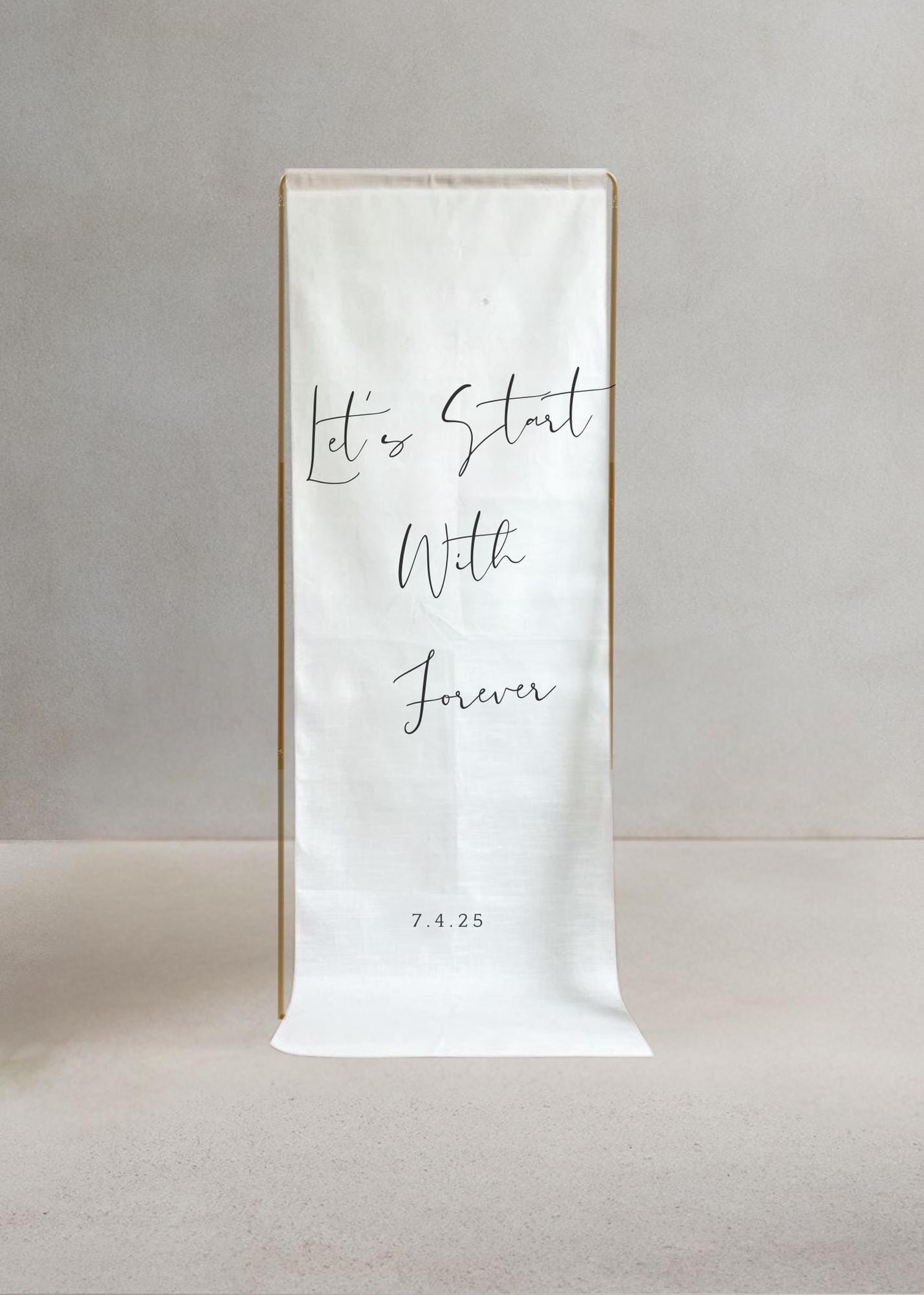 Linen Statement Sign Wedding, Bridal Shower, Engagement and Event ...