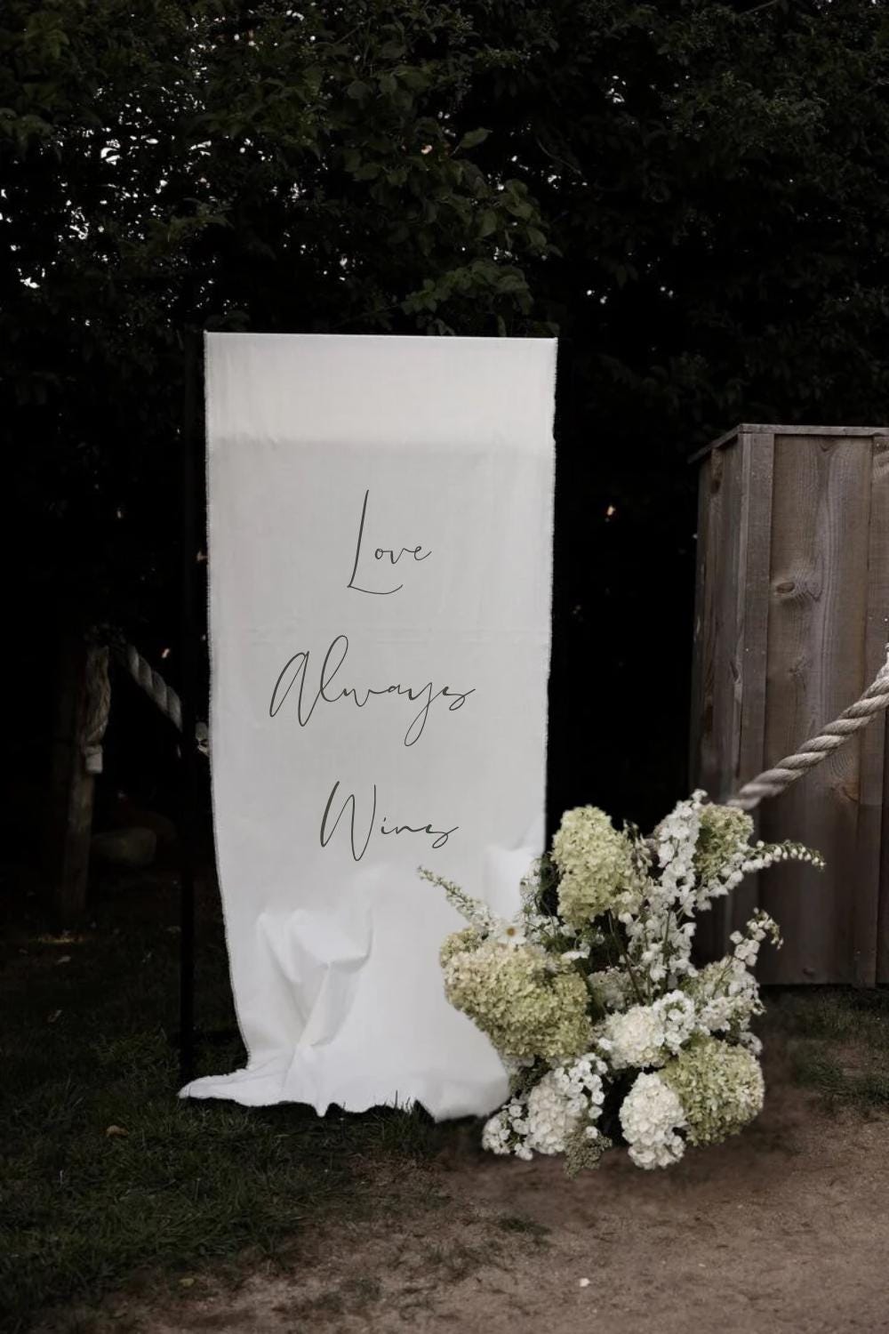 Linen Statement Sign Wedding, Bridal Shower, Engagement and Event ...