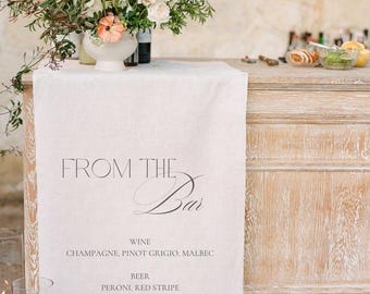 Linen Statement Sign Wedding, Bridal Shower, Engagement and Event ...