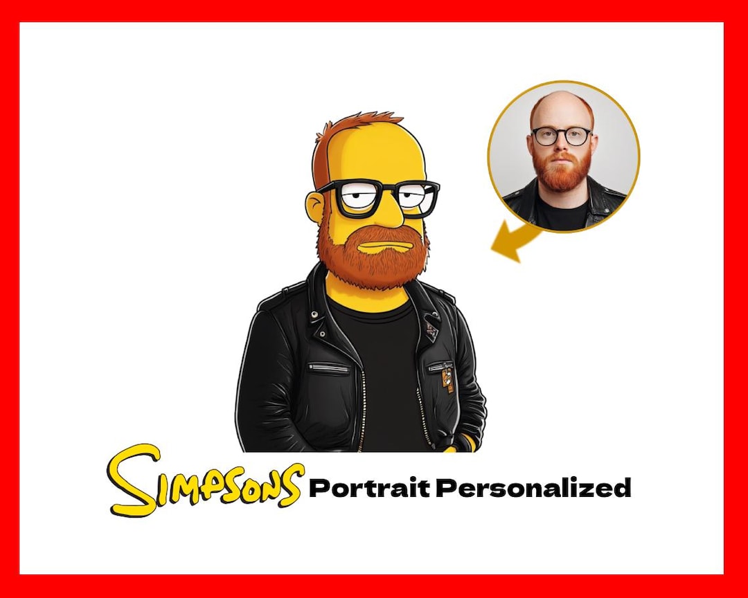Simpsons Portrait Personalized | Digital Item | Custom Simpsons Family ...