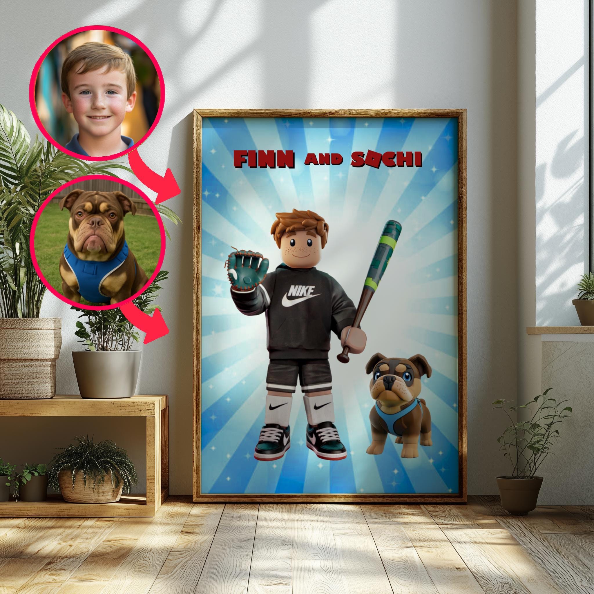 Custom Roblox Portrait | Digital Product | Roblox Drawing Gifts ...