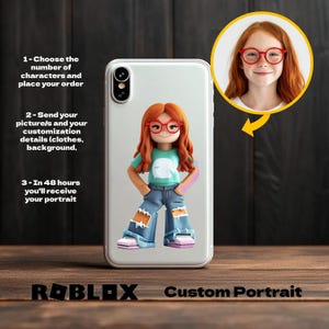 Personalized Roblox Portrait | Digital Download | Roblox Drawing Gift ...