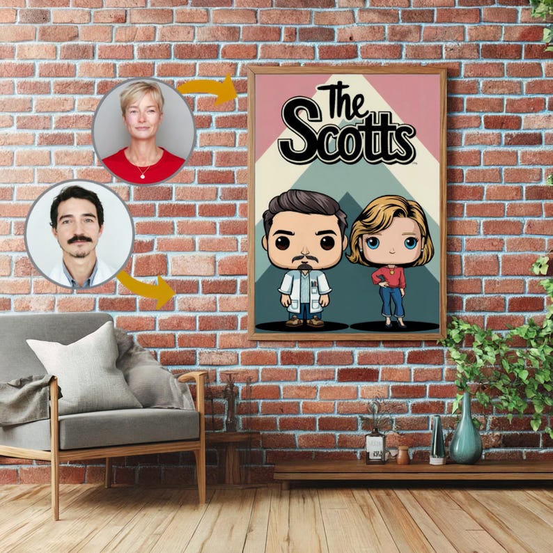 Custom Funko Pop Style Portrait From Photo – Digital Art for Couples ...