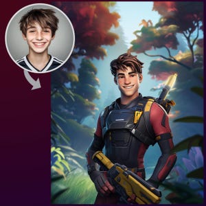 Custom Portrait Video Game Posters | Digital Item | Video Game Drawing ...