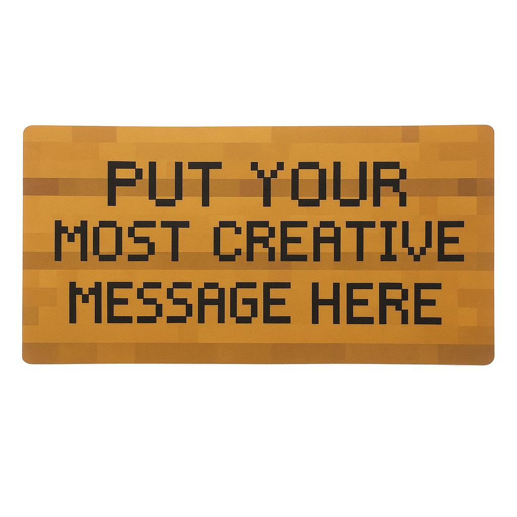 Custom Pixelated Block-style Sign | Personalized Digital Download ...