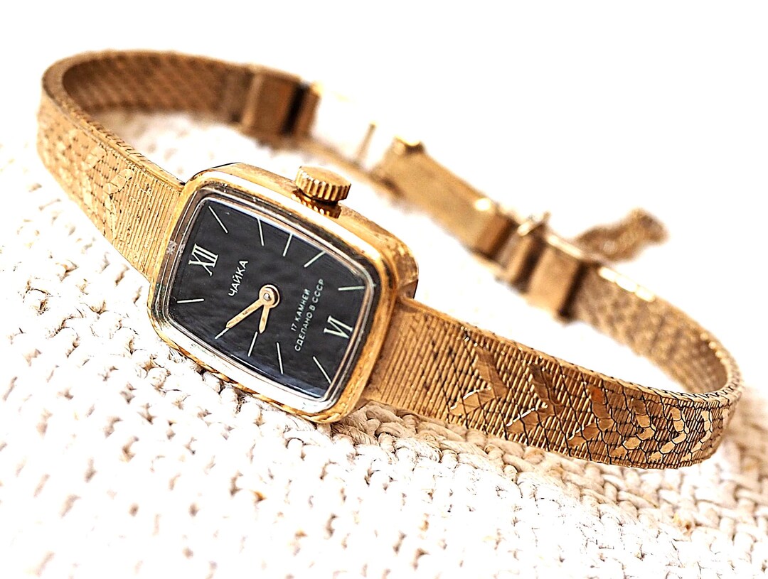 Serviced Old Original Vintage USSR Soviet Vintage Wrist Watch/old Gold ...