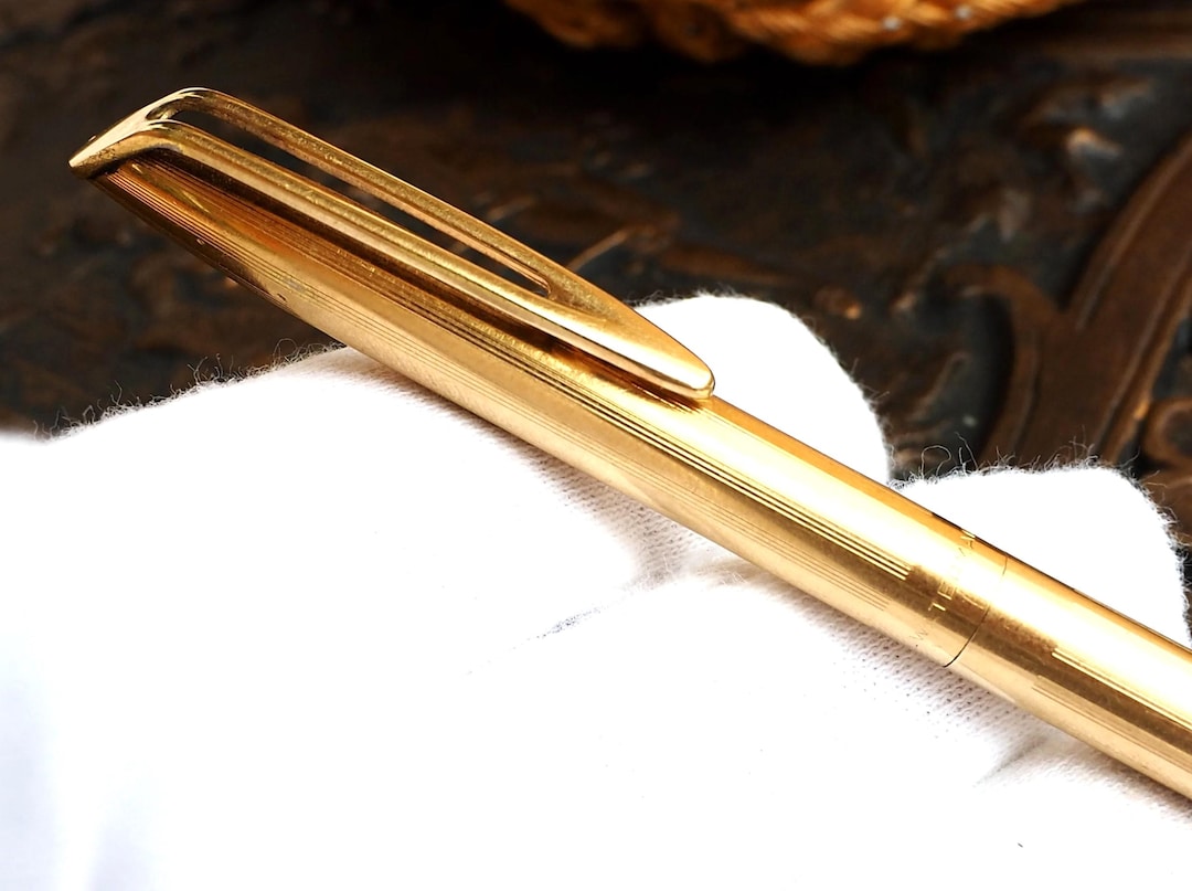 Vintage Waterman Gilt Ballpoint Pen: Rare Gold Tone Writing Pen - Etsy