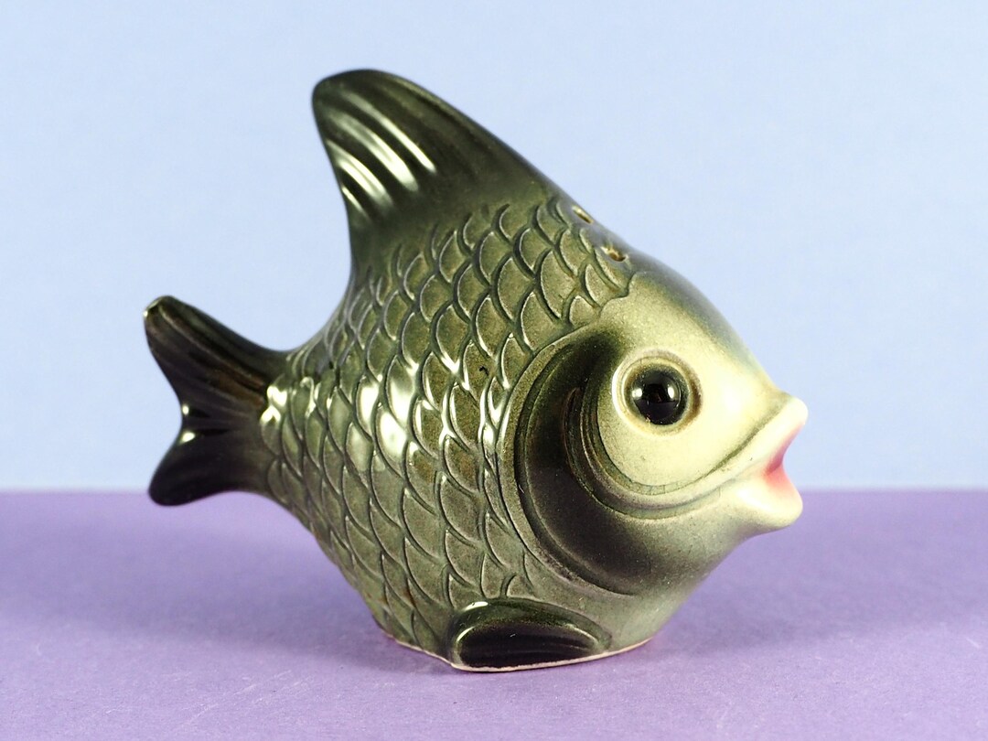 Large 7,5 Cm Figure Fish Goebbels Germany Salt Shaker/porcelain ...