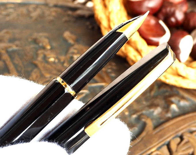 Old Waterman Gold 18k Nib Fountain Pen/750 Nib/vintage Fountain Pen ...