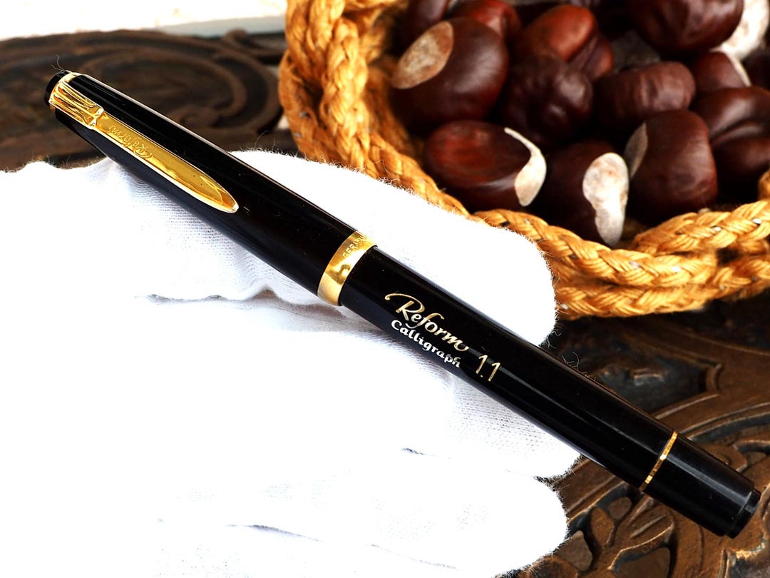 Old Gold Plated Reform Nib Fountain Pen/gild Nib/vintage Fountain Pen ...