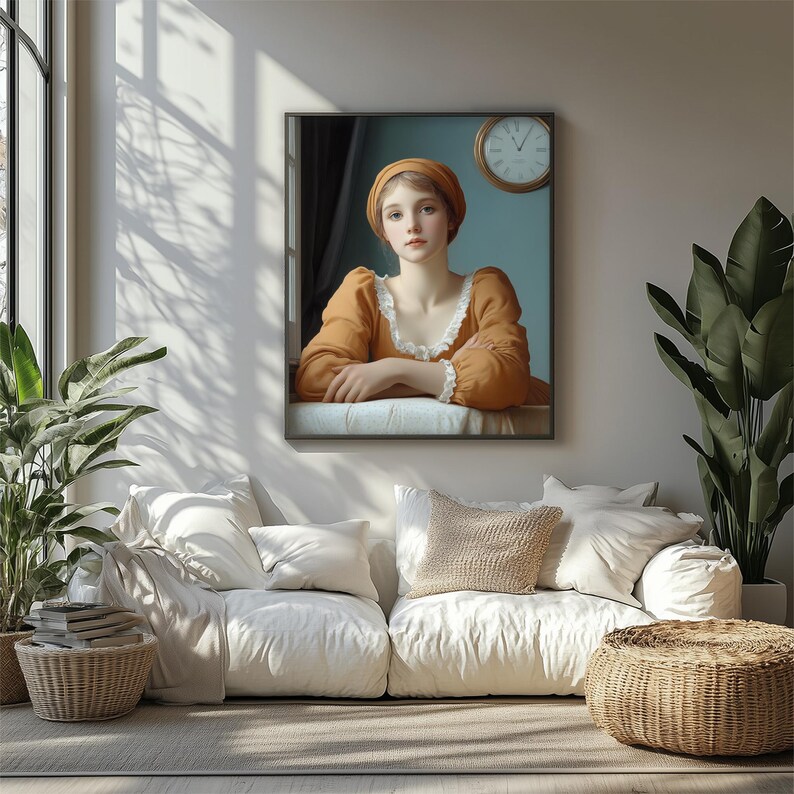 Timeless Grace | Portrait | Oil Painting Artwork | Printable Wall Art ...