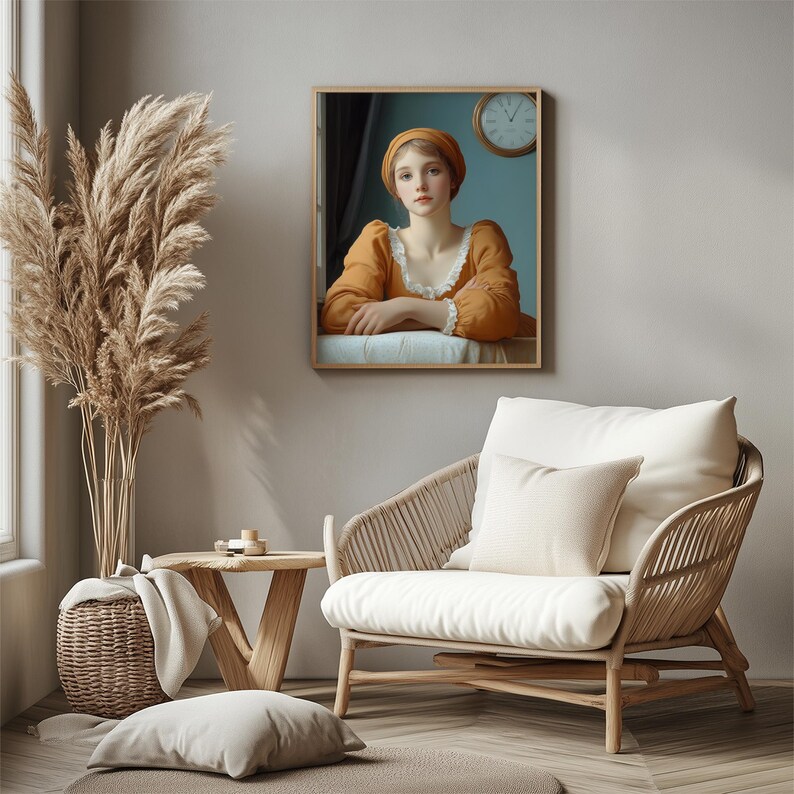 Timeless Grace | Portrait | Oil Painting Artwork | Printable Wall Art ...