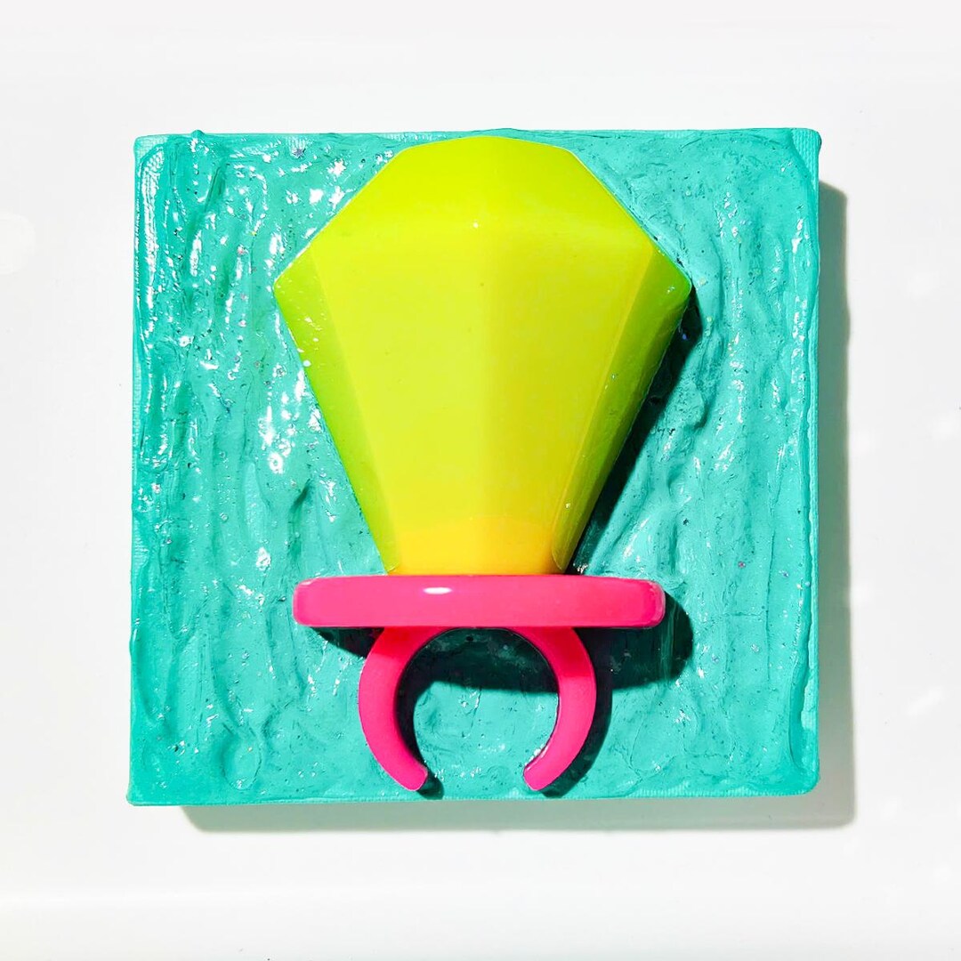 Giant Ring Pop Painting, 90s Pop Culture Wall Decor - Etsy