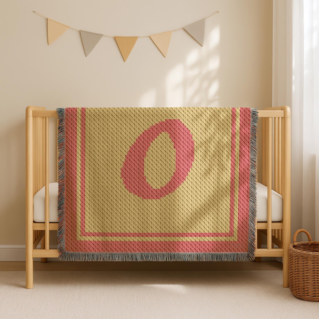 C2C CROCHET PATTERN Letter O Blanket | Custom Name Throw | Personalized ...