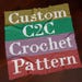 3D Crochet Pattern for C2C and Tapestry Stitch. Sc/dc/hdc/instant PDF ...