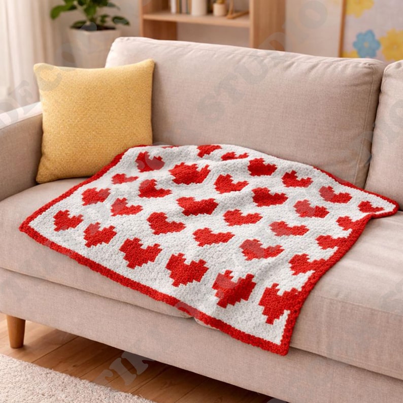 Beginner-friendly | Five 60x60 Blocks Blanket C2C CROCHET PATTERN ...