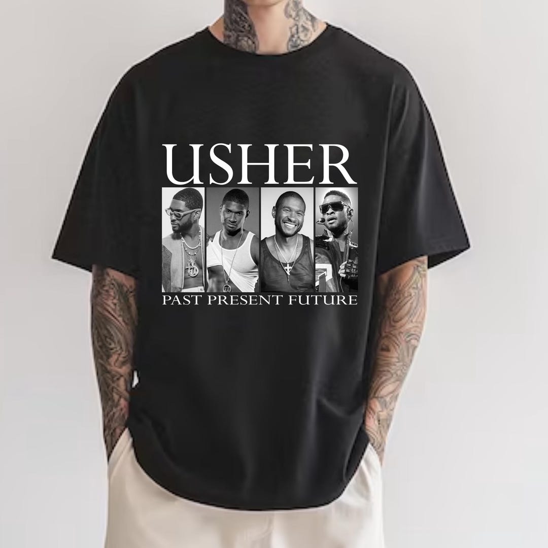 Usher Concert T-shirt, Usher World Tour Sweatshirt, Usher Past, Future ...