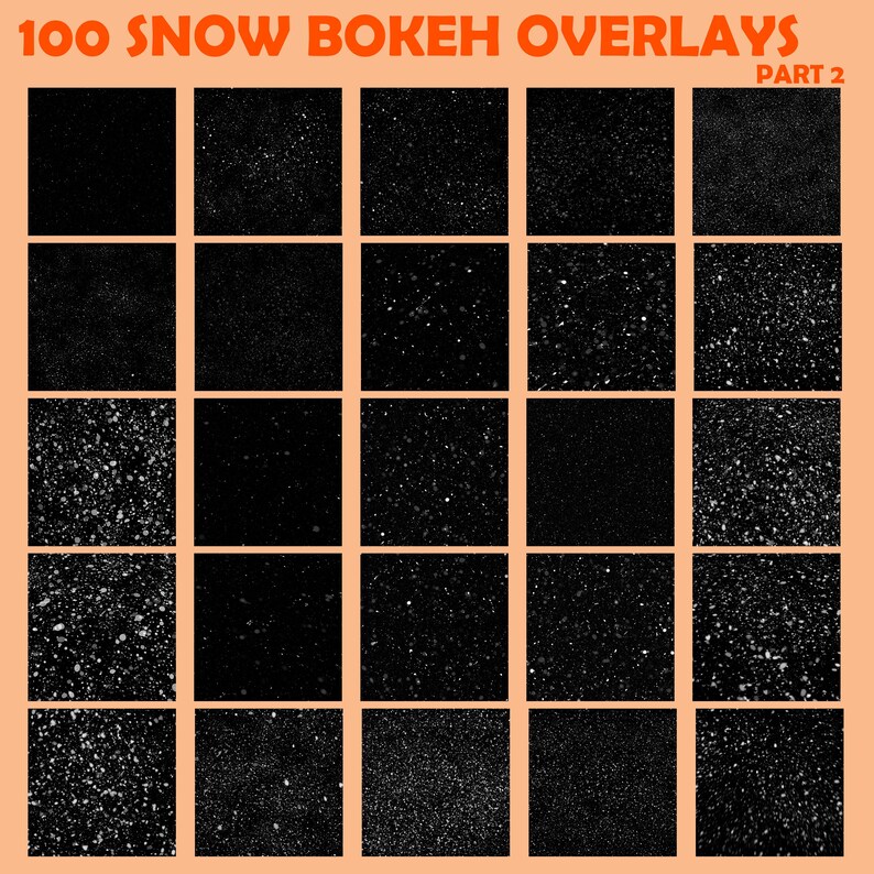 Snow Valentine Bokeh Photoshop Overlay Set, Photoshop Overlays, Digital ...