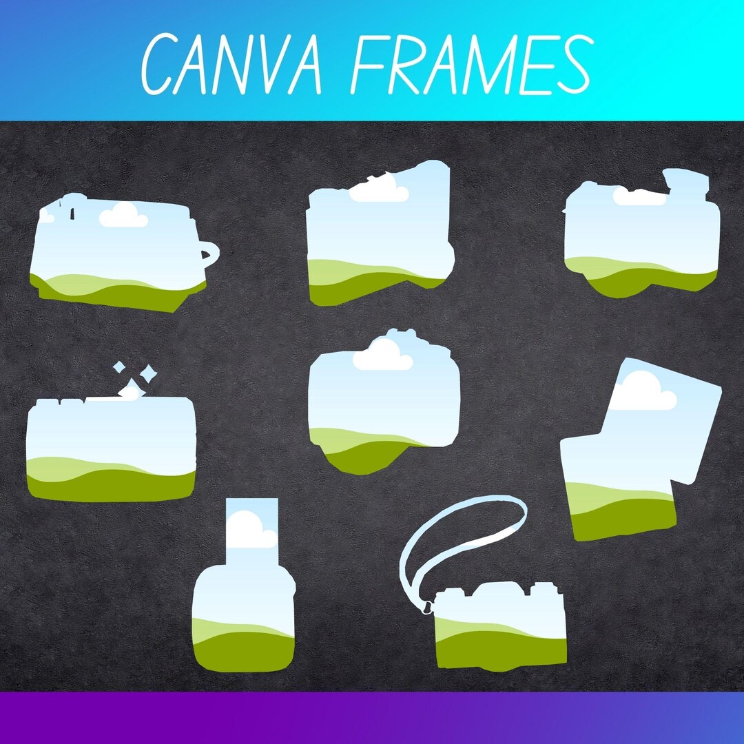 Camera Canva Frames, Photography Themed PNG Borders, Vintage Photo ...