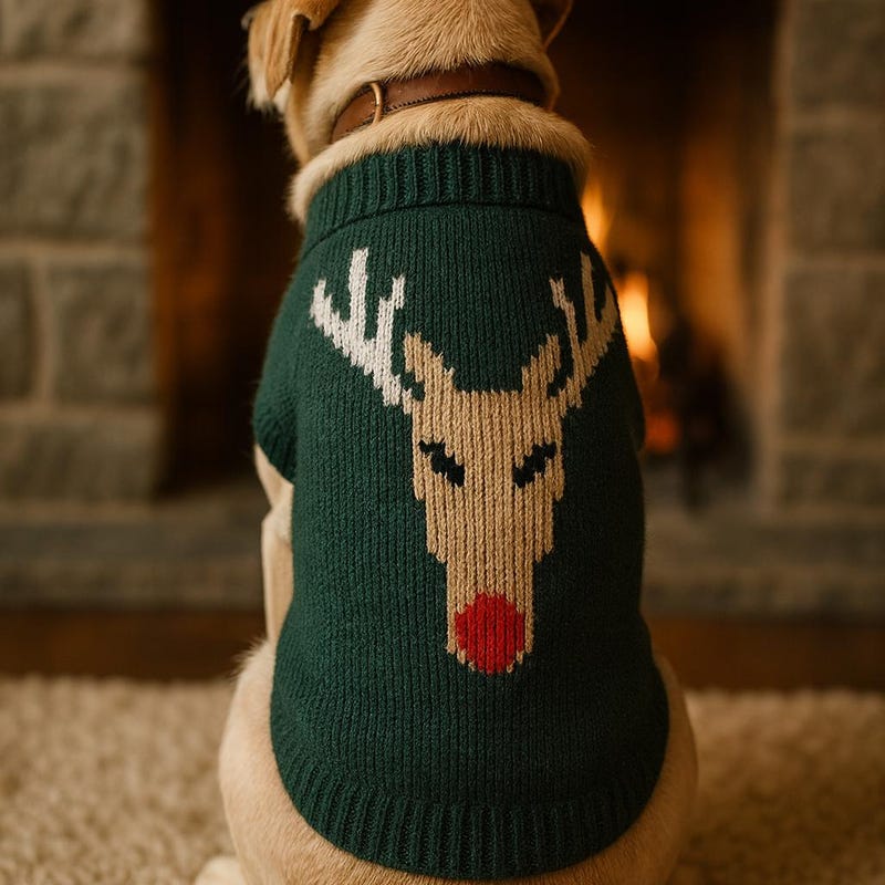 Santa Dog Sweaters Crochet - Etsy UK