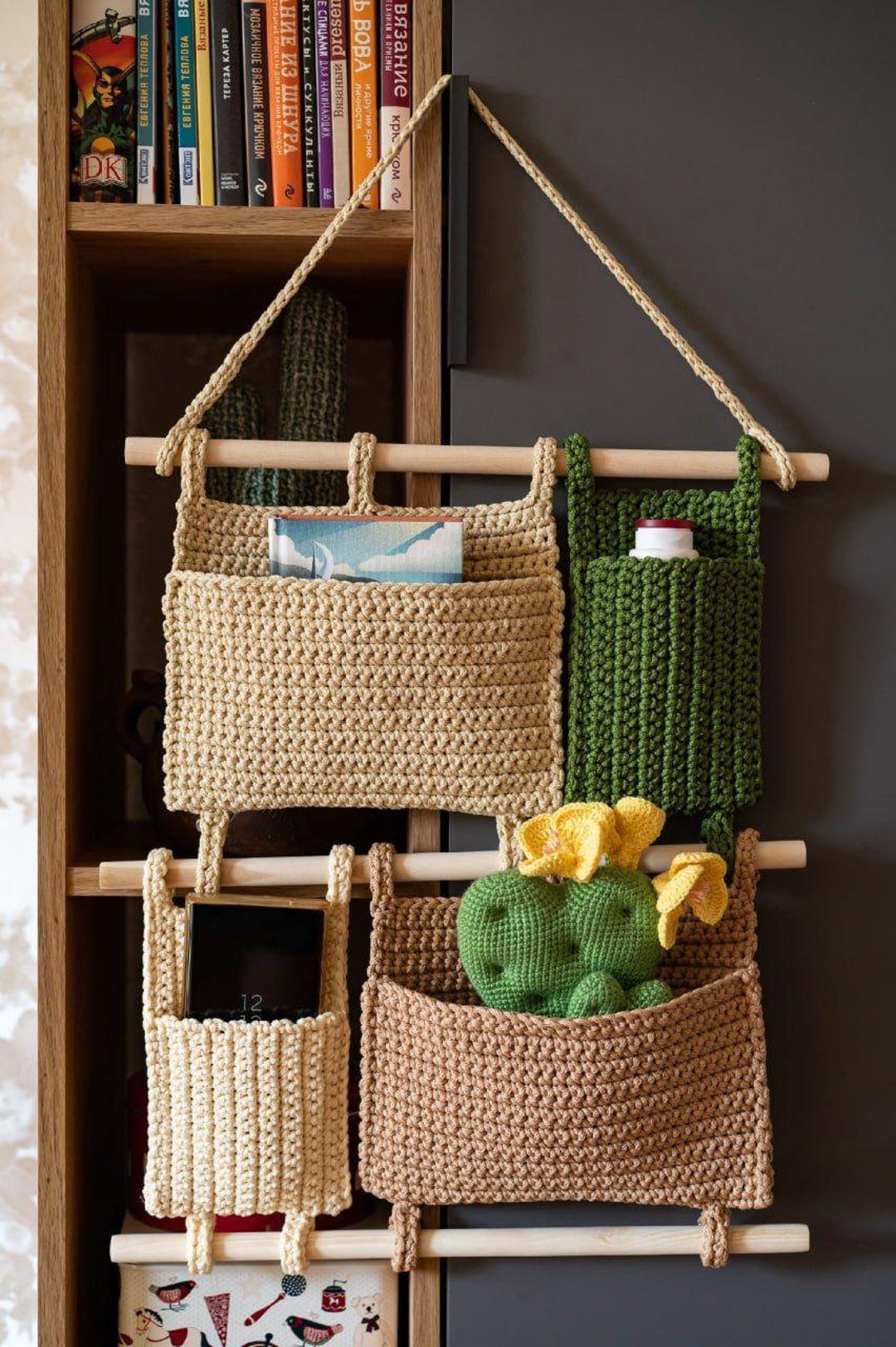 Crochet Pattern for Organizer: Stylish Macrame Storage for Home, Decor ...