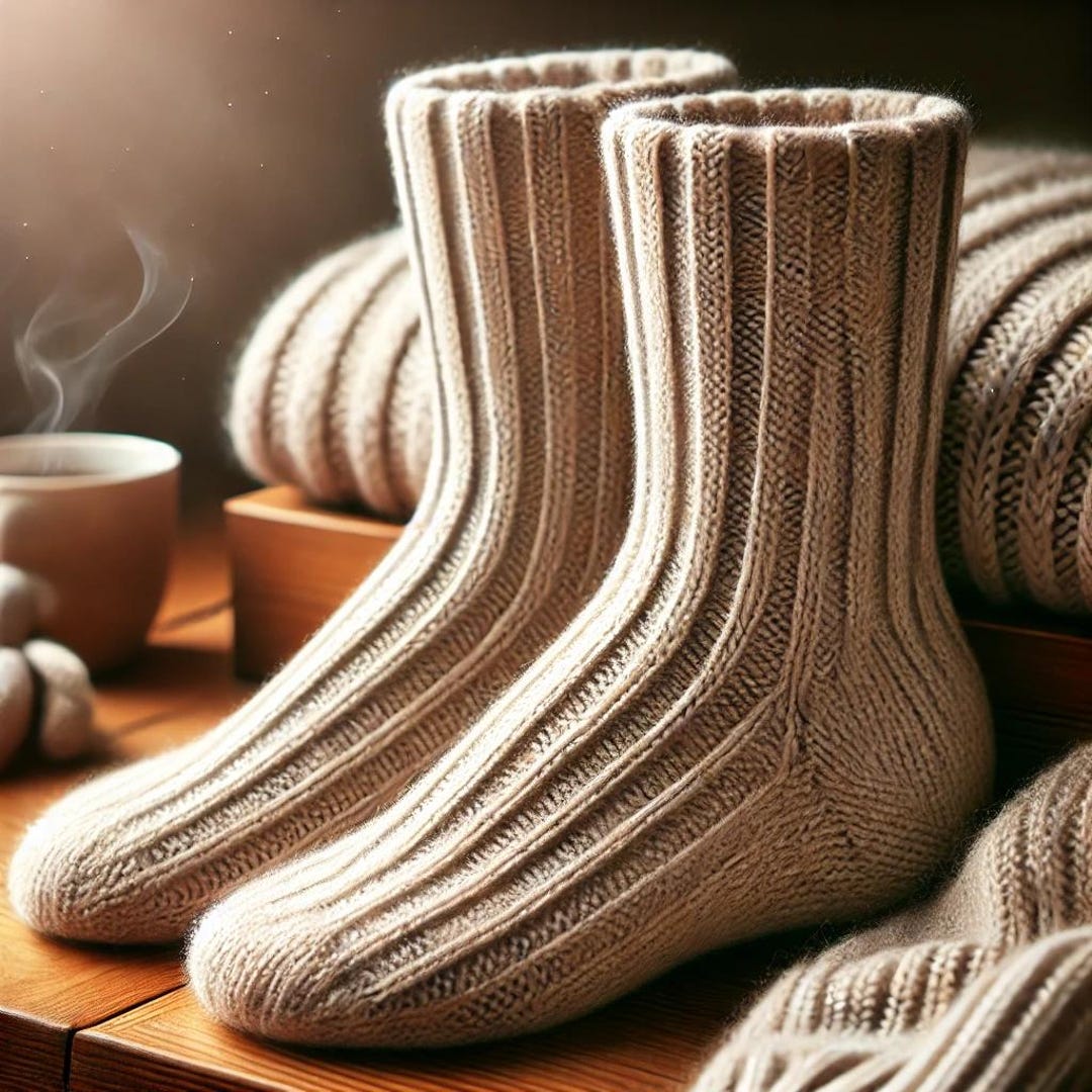 Knitting Pattern for Cozy Socks: Step-by-step PDF Guide With Materials ...