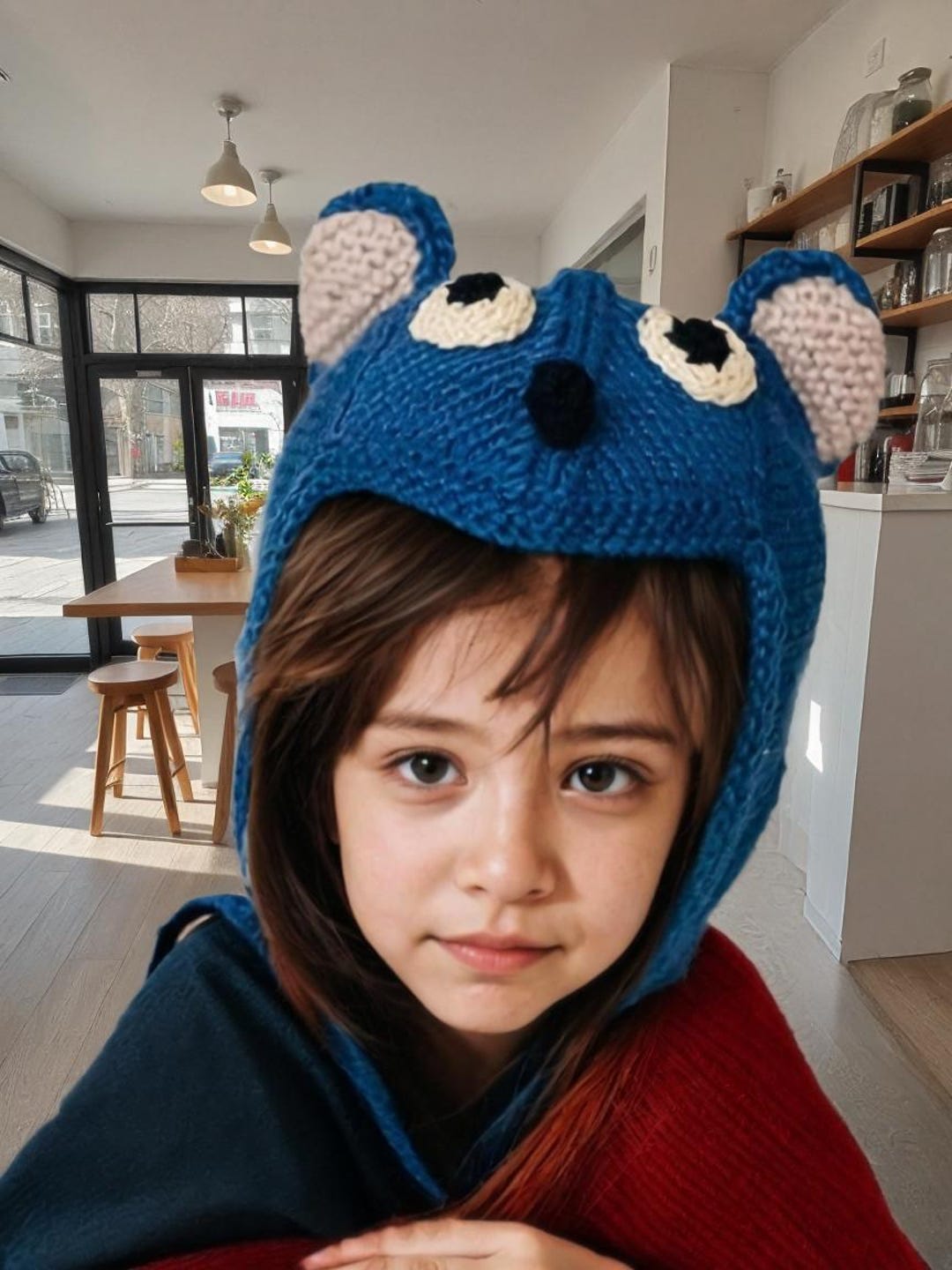 Knitting Pattern for Cute Bear Hat, DIY Baby Animal Hat, Toddler Winter ...
