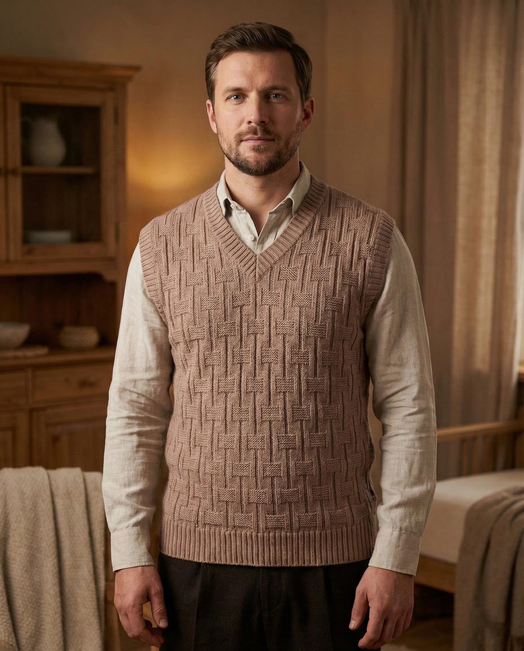 Men's Sweater Pattern PDF, Pullover Knitting Instructions, Jumper ...