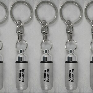 Set of 5 ENGRAVED in Loving Memory Brushed Silver | Etsy