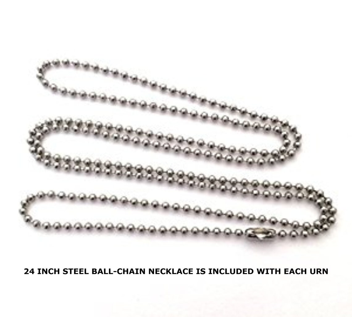 TWO Engraved "rest in Peace" Black Cremation Urn Necklaces With Velvet ...