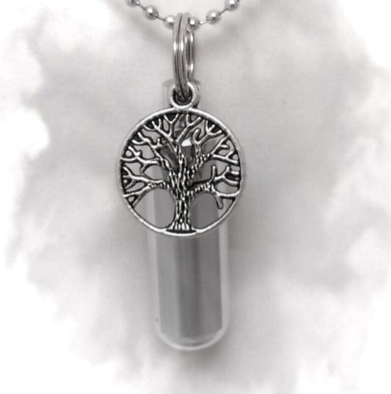 Wonderful Silver Tree-of-life CREMATION URN Keepsake With - Etsy