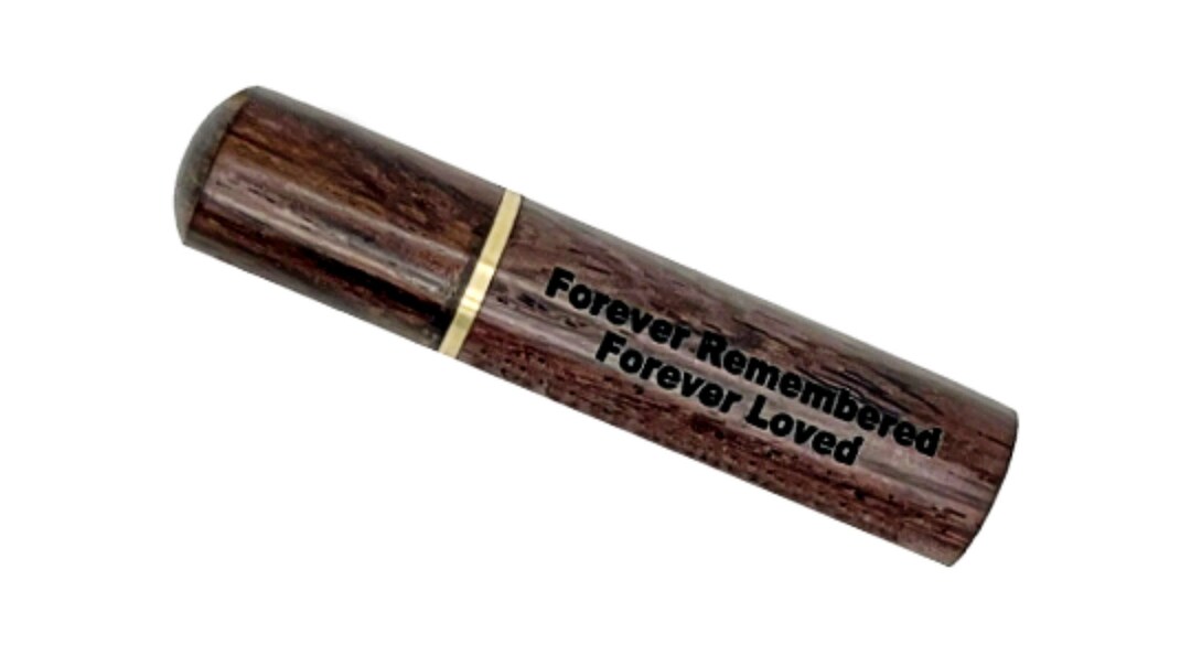 Forever Remembered Forever Loved - Natural Walnut Cremation Urn ...