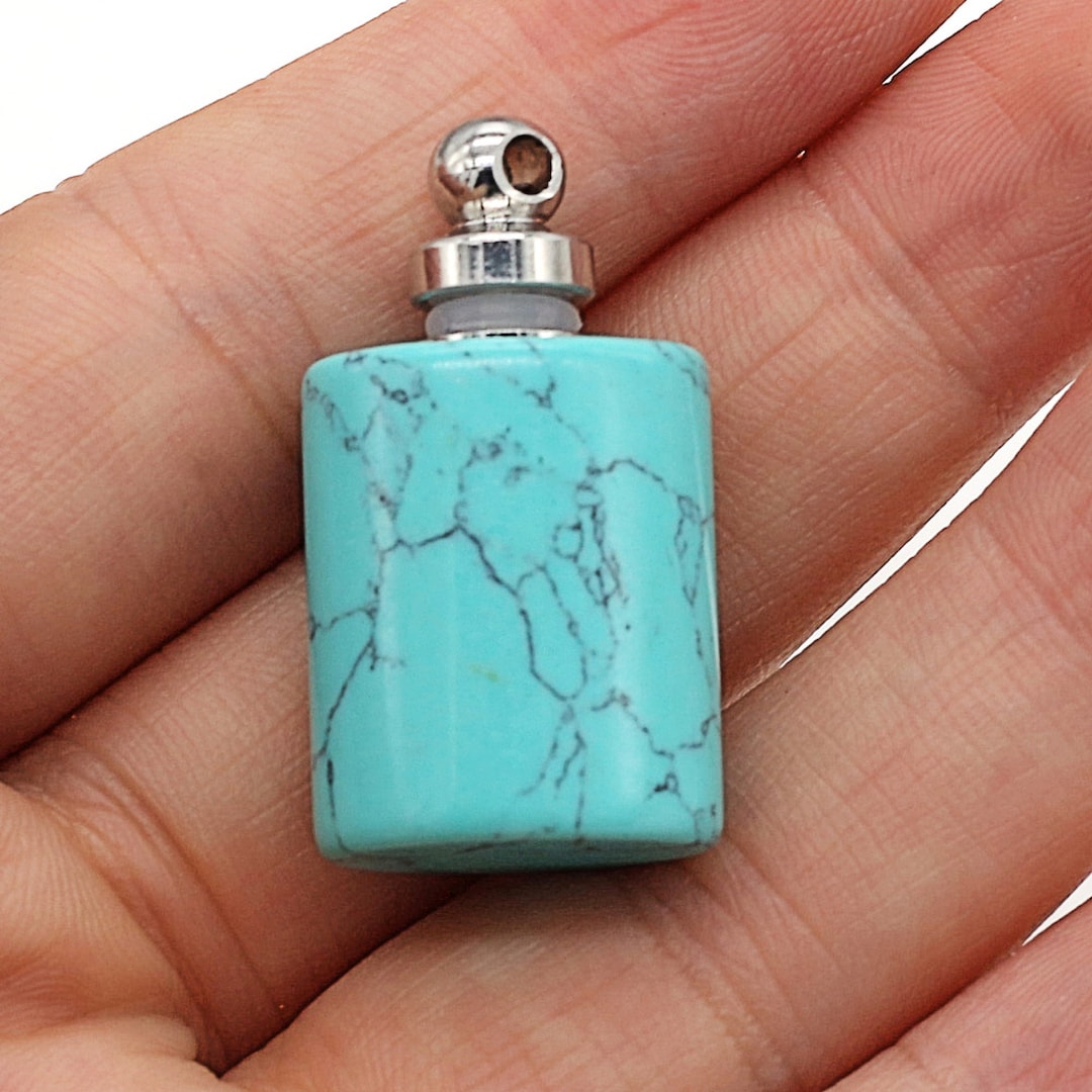 Beautiful Natural Turquoise Crystal Gemstone CREMATION URN Container ...