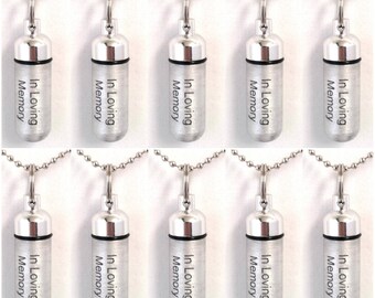 Set of 5 ENGRAVED in Loving Memory Brushed Silver | Etsy