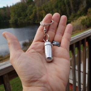 Set of THREE Cremation Urns on Swivel Steel Keychains With 18-wheeler ...