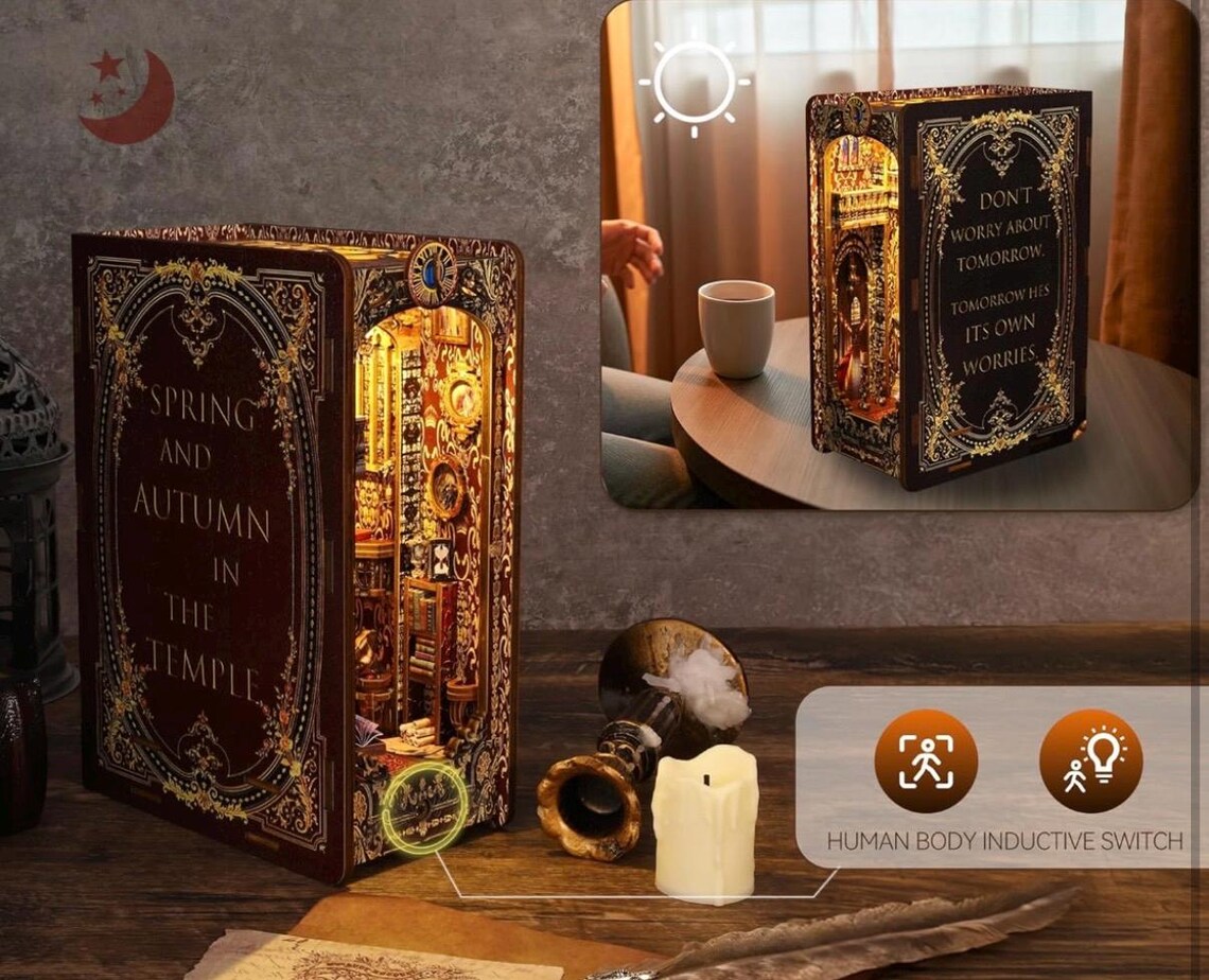DIY Nook Book Church/temple Kit, Craft Kit, Build Your Own Nook Book ...