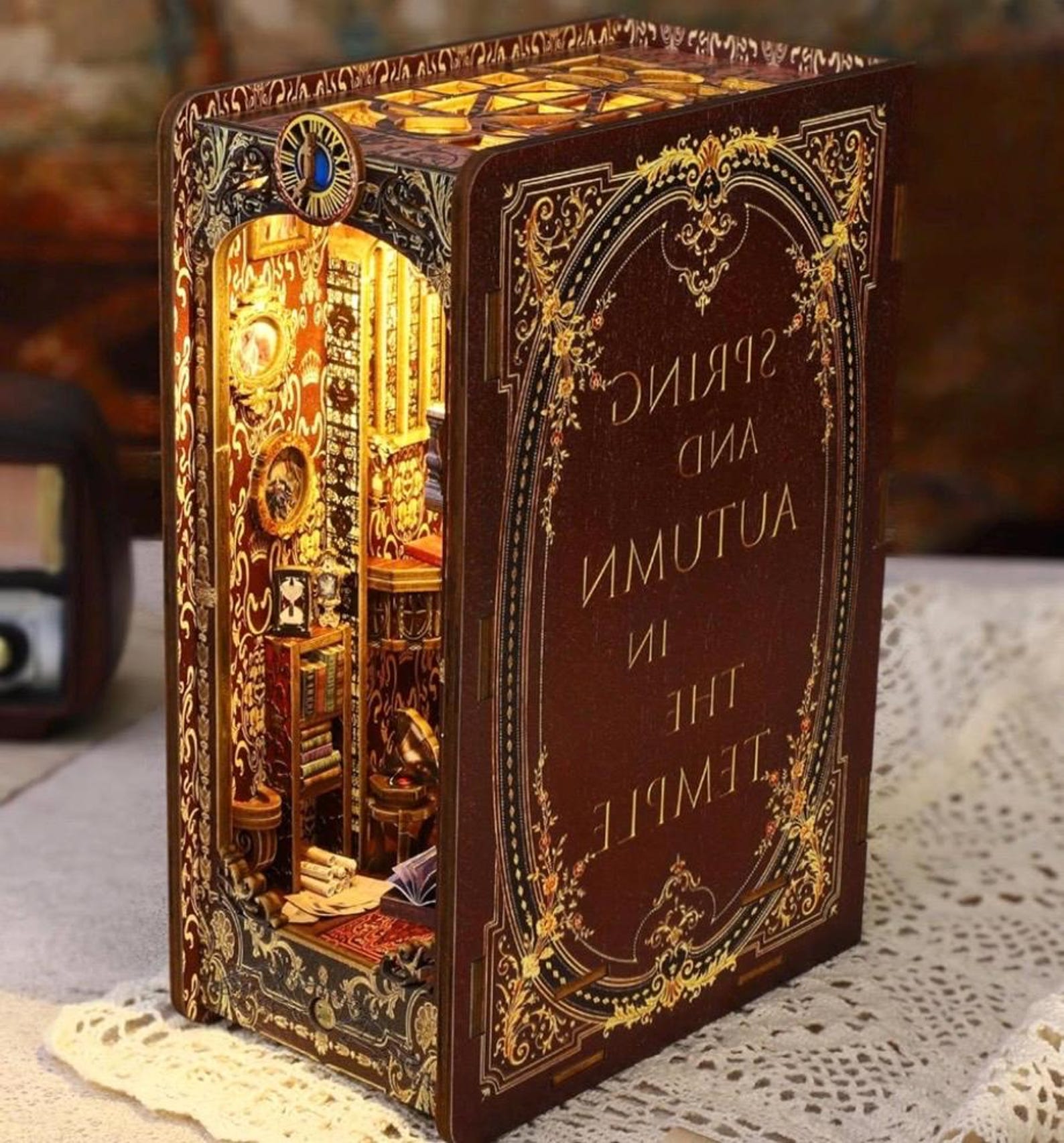 DIY Nook Book Church/temple Kit, Craft Kit, Build Your Own Nook Book ...