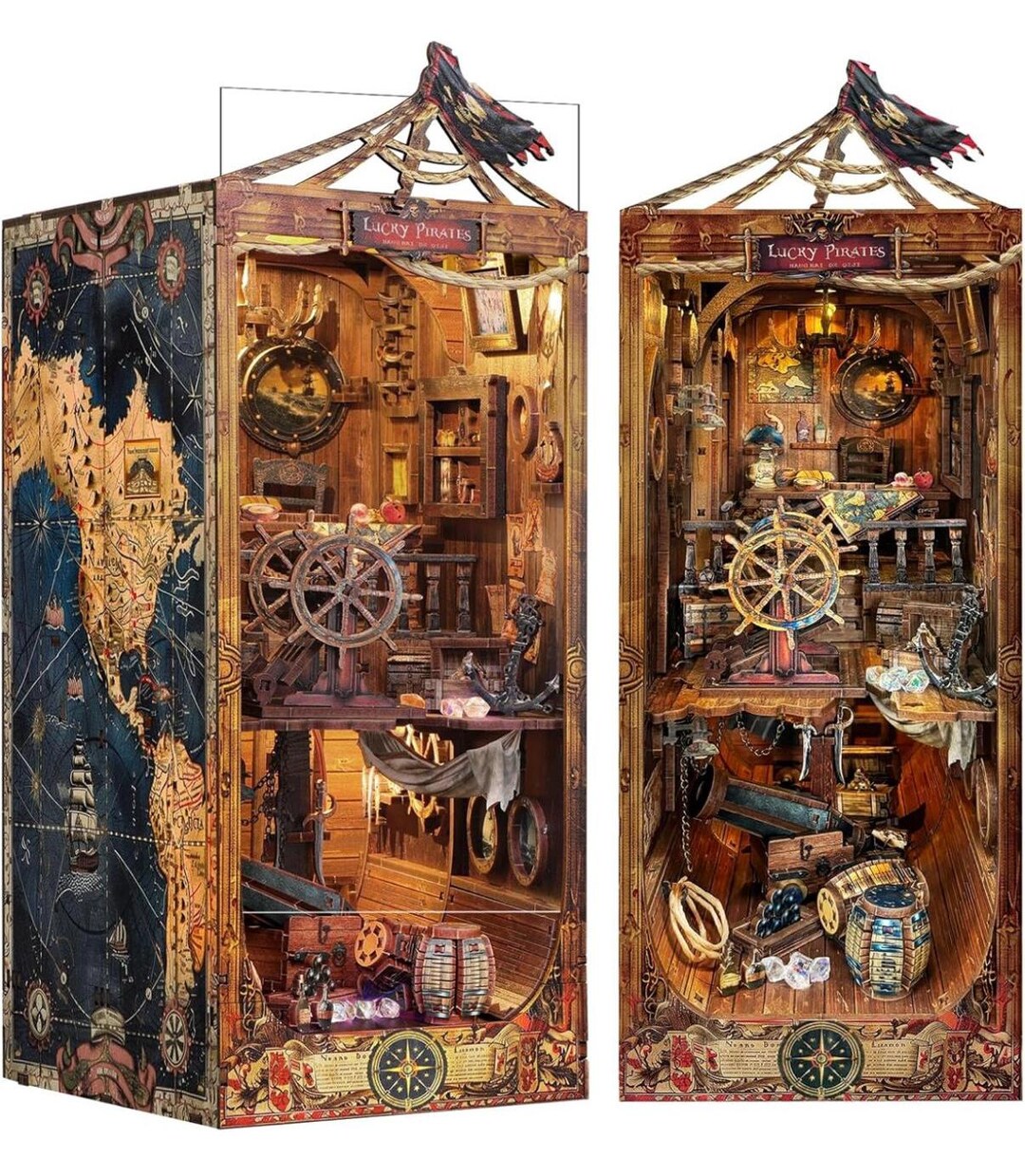 DIY Nook Book Pirate Kit, Craft Kit, Build Your Own Nook Book, Doll ...